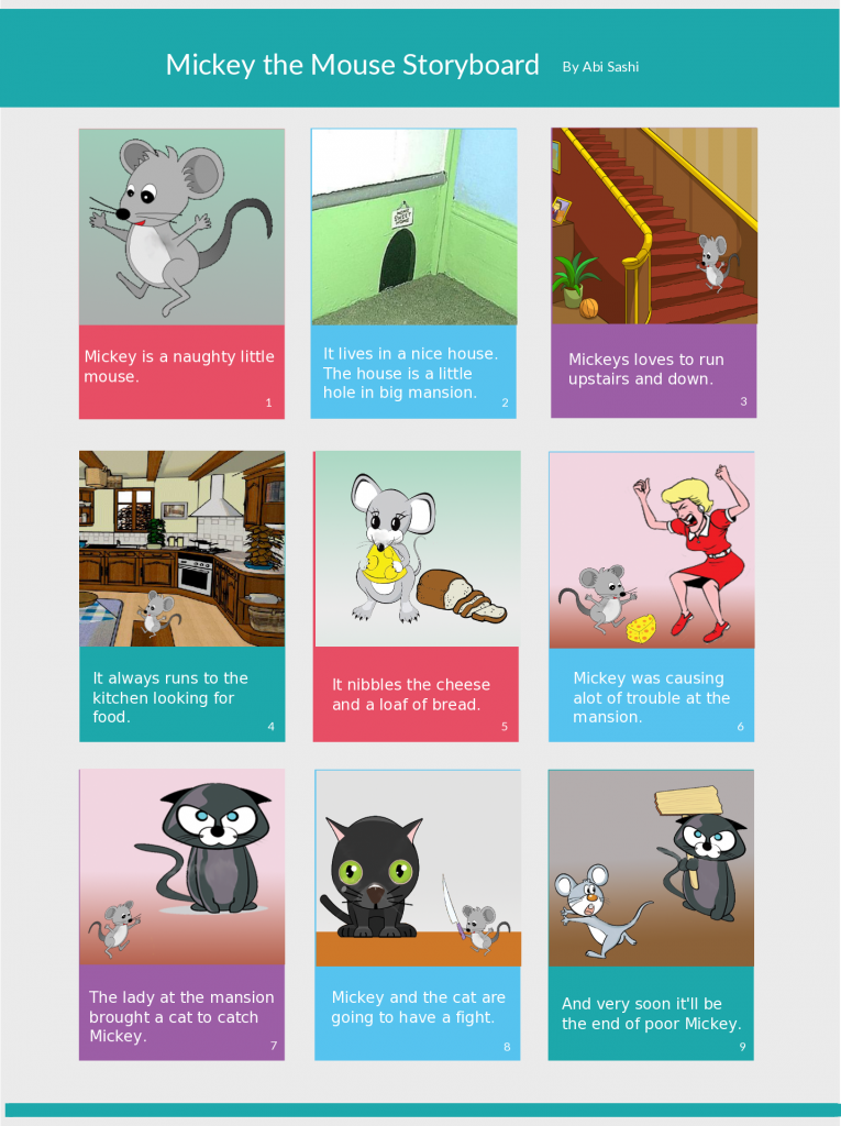 Beautiful Storyboard Examples for Students, for Kids and General Usage