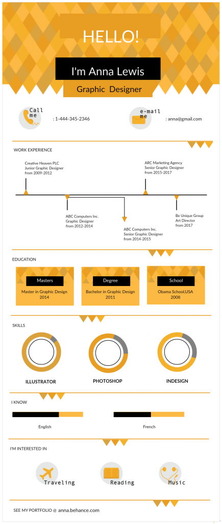 Infographic Resume Templates the Recruiters Will Love - Creately Blog