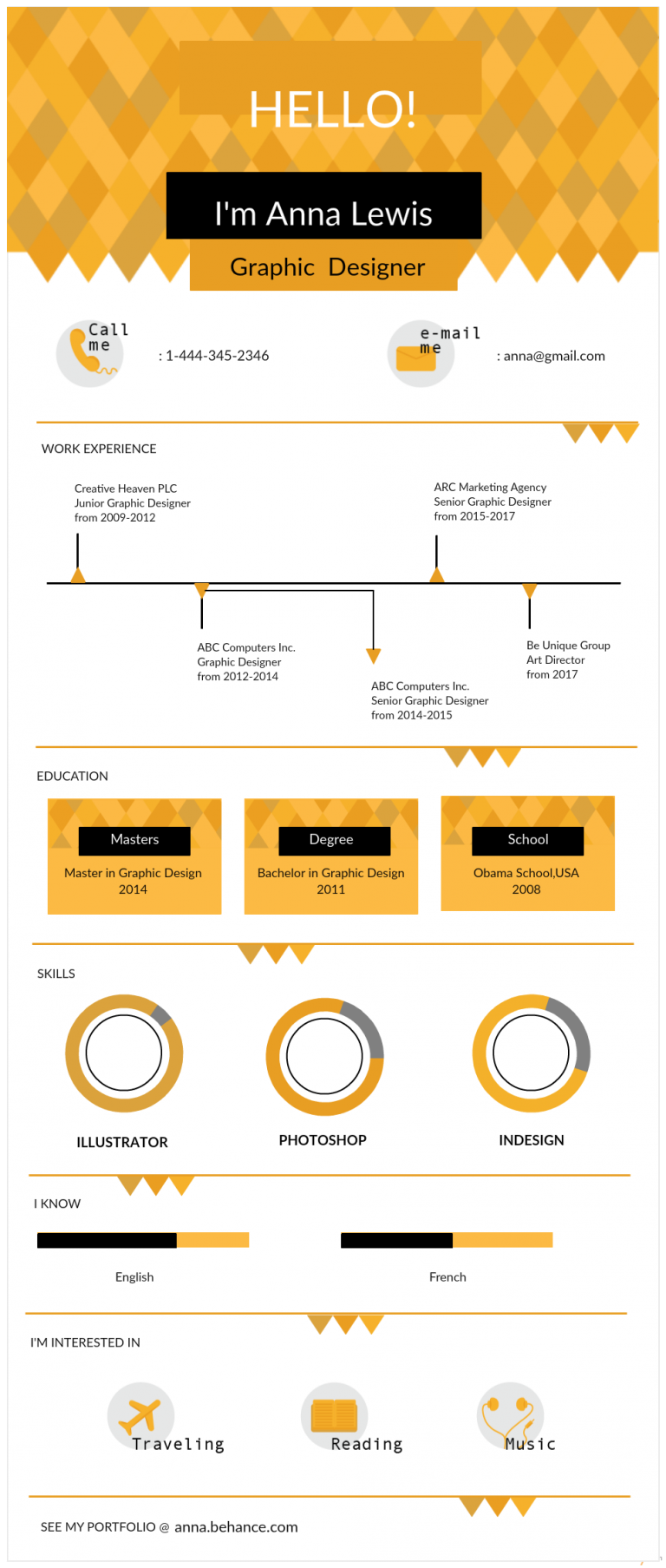 Infographic Resume Templates the Recruiters Will Love - Creately Blog