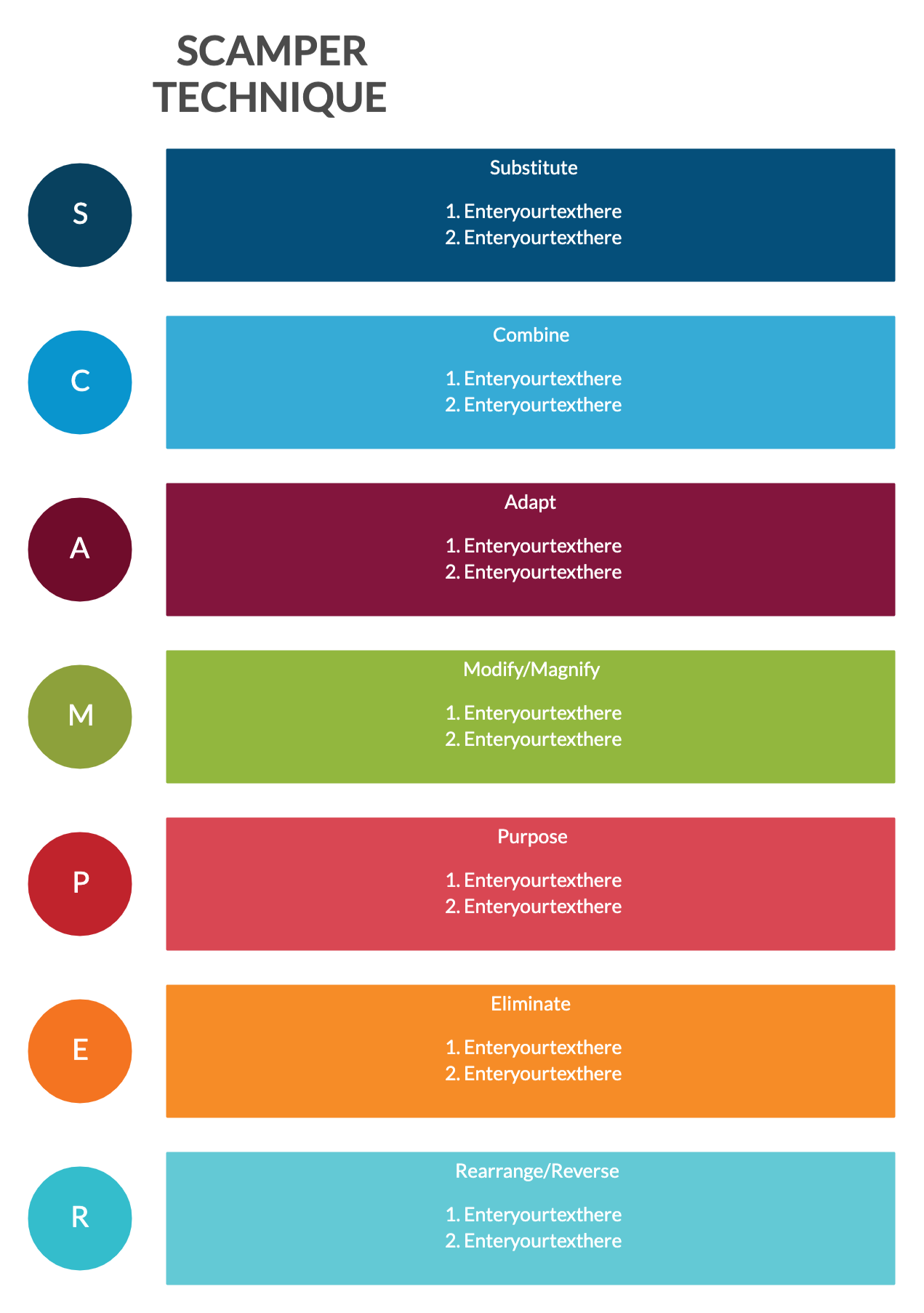 9 Creative Thinking Techniques with Editable Templates